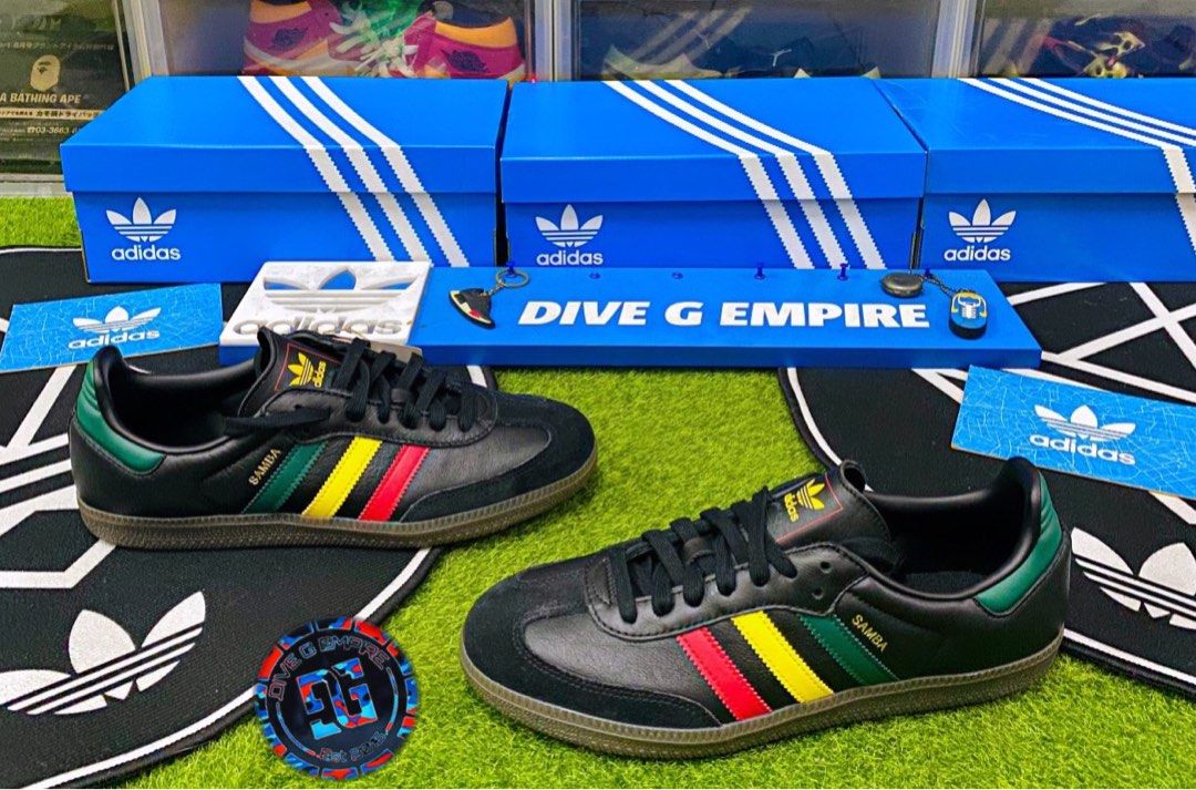ADIDAS SAMBA OG RASTA SHOES, Men's Fashion, Footwear, Sneakers on Carousell