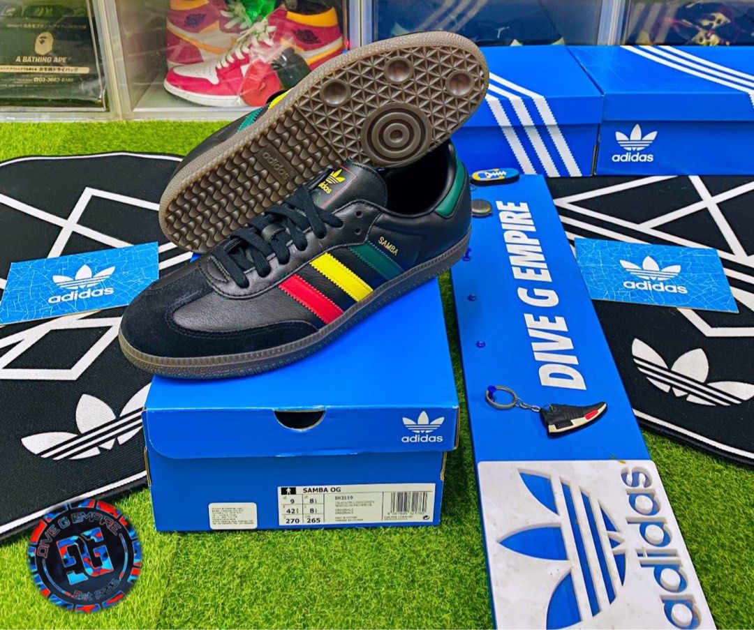 ADIDAS SAMBA OG RASTA SHOES, Men's Fashion, Footwear, Sneakers on Carousell