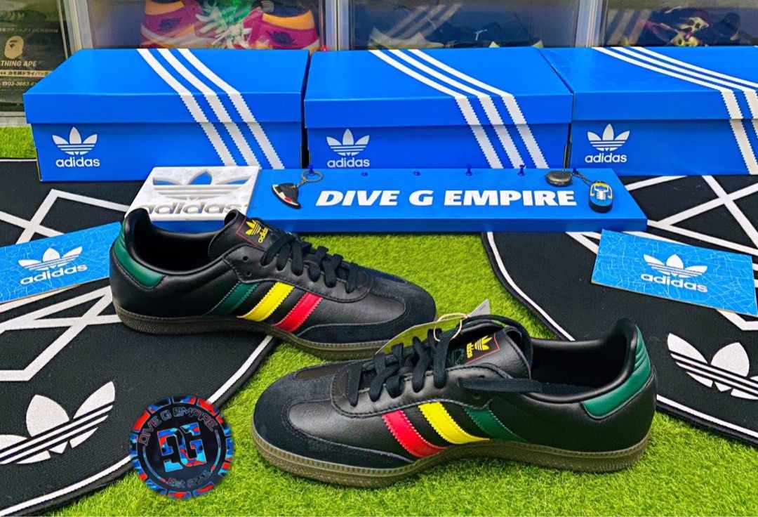 ADIDAS SAMBA OG RASTA SHOES, Men's Fashion, Footwear, Sneakers on Carousell