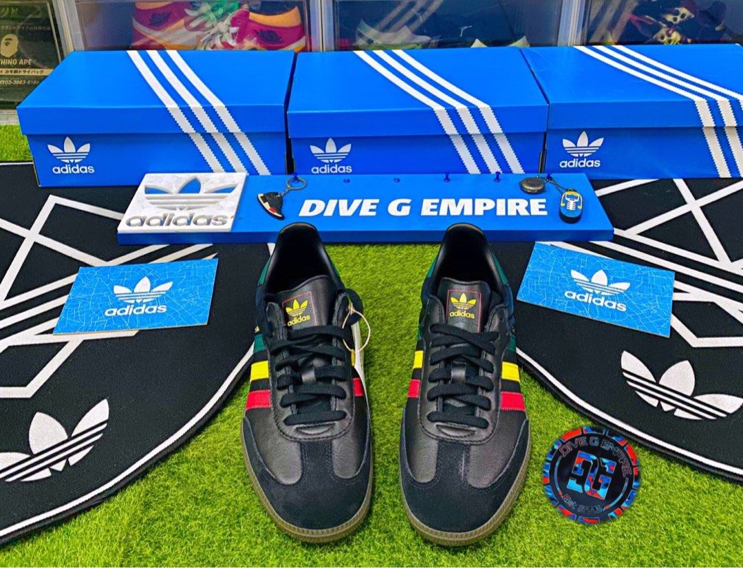 ADIDAS SAMBA OG RASTA SHOES, Men's Fashion, Footwear, Sneakers on Carousell
