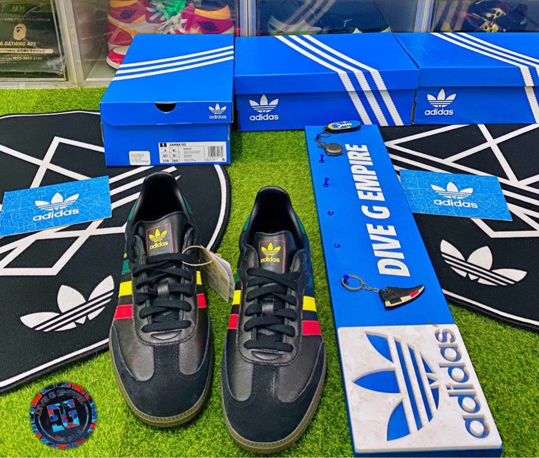 ADIDAS SAMBA OG RASTA SHOES, Men's Fashion, Footwear, Sneakers on Carousell