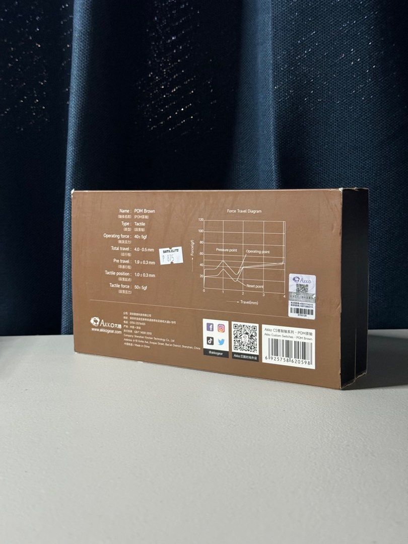 Akko POM Brown Custom Switches, Computers & Tech, Parts & Accessories ...