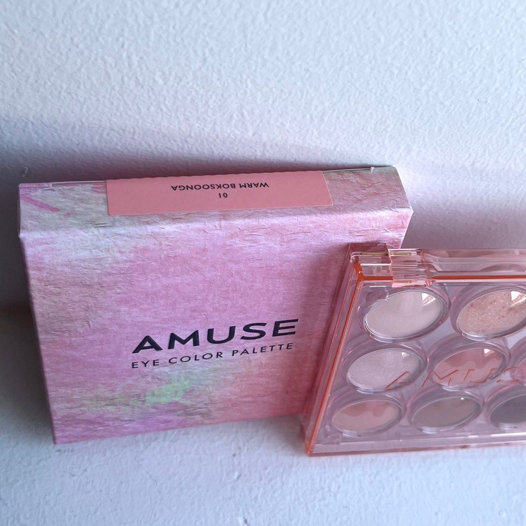 Amuse Eye Color Palette in 01 Warm Boksoonga, Beauty & Personal Care ...