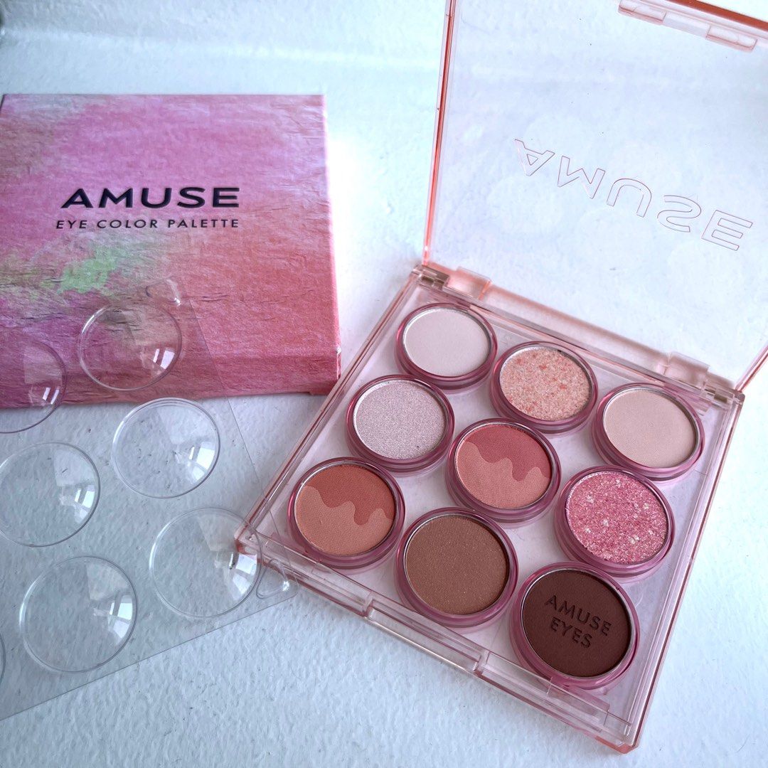 Amuse Eye Color Palette in 01 Warm Boksoonga, Beauty & Personal Care ...