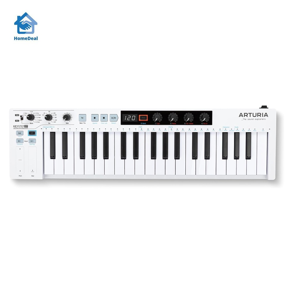 Arturia KeyStep 37 Controller & Sequencer USB/MIDI/CV Keyboard ...