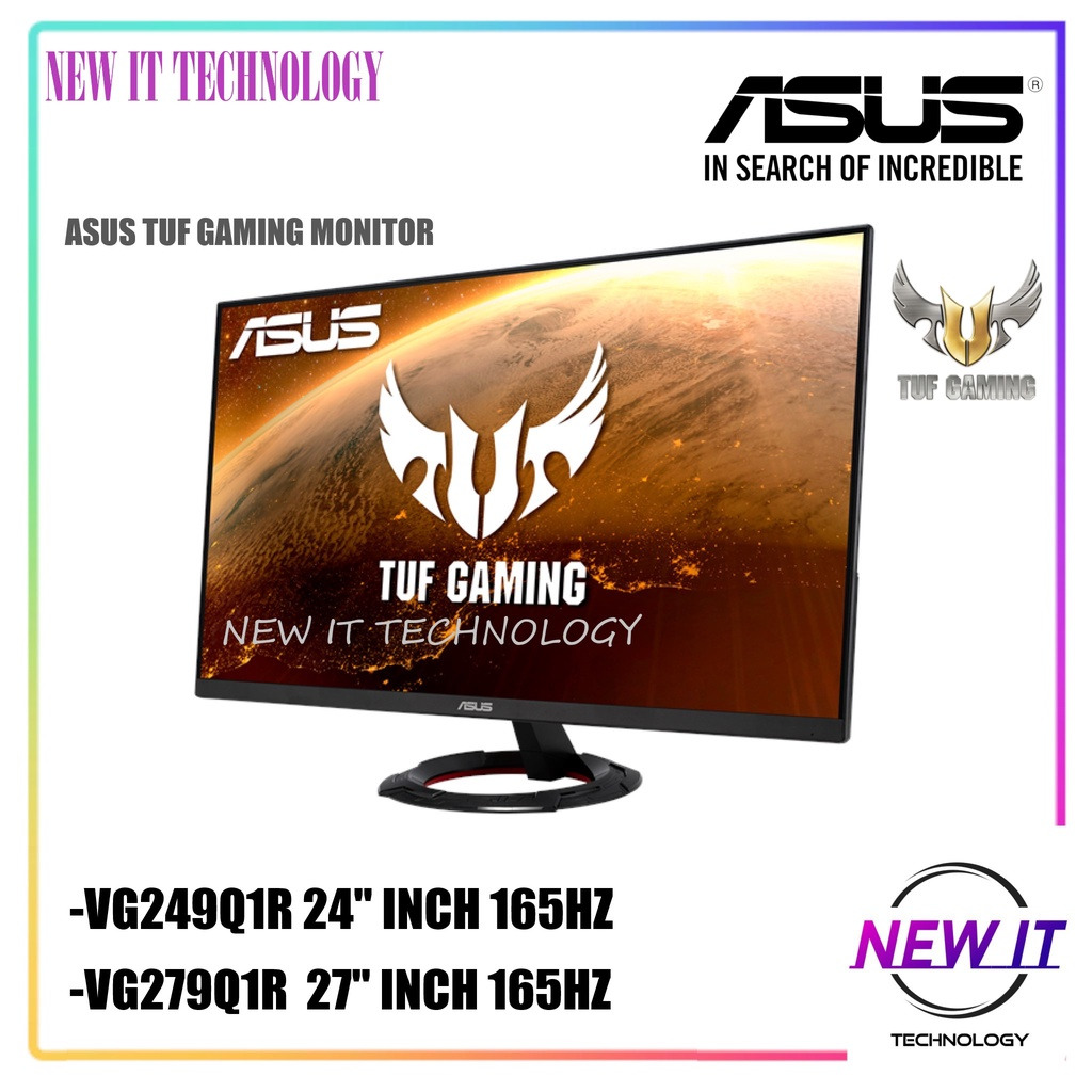 ASUS TUF Gaming VG249Q1R VG279Q1R Ultra Slim Gaming Monitor Full HD ...