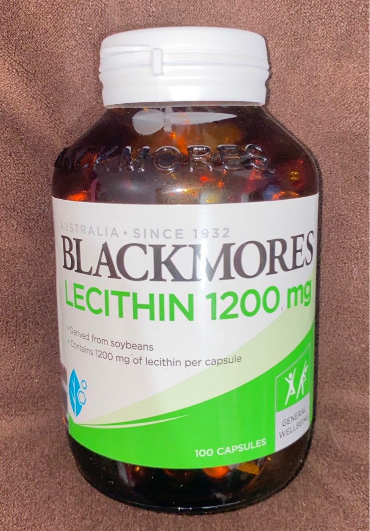 Blackmores Lecithin 1200mg Capsule 100’s, Health & Nutrition, Health ...