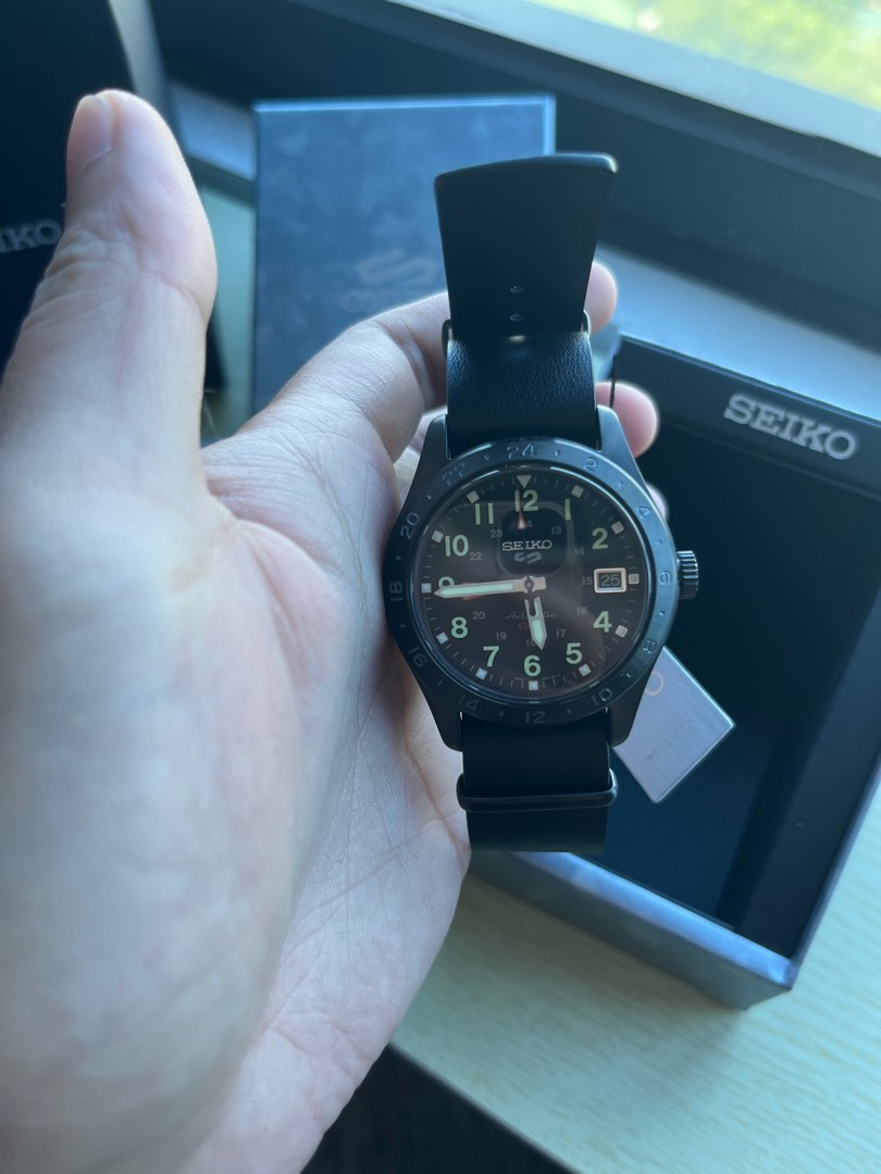 Bnew Sports Seiko Field Watch GMT Stealth SSK025, Men's Fashion ...