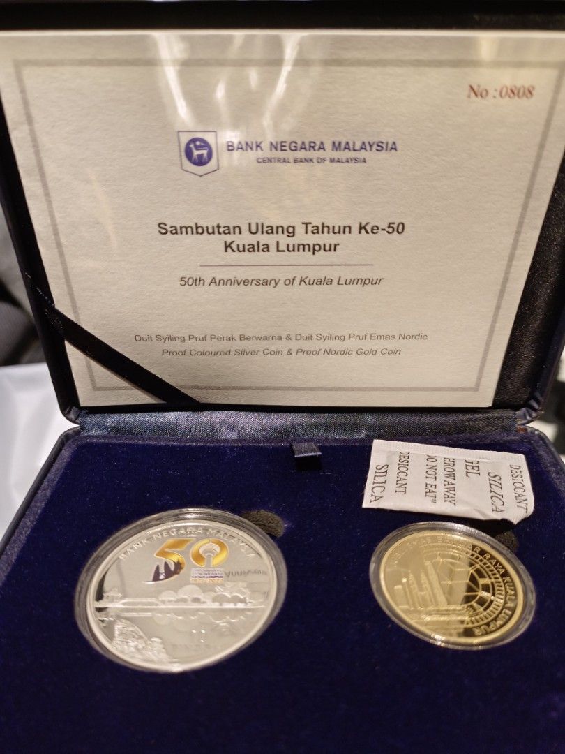 BNM KL50 50th anniversary commemorative coins #0808, Hobbies & Toys, Collectibles & Memorabilia ...