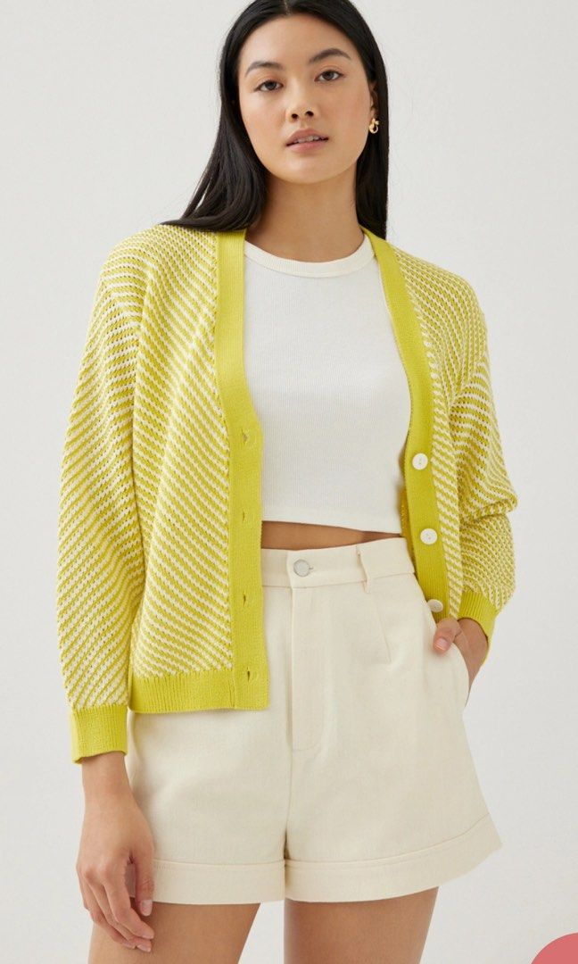 [RTP: $55] BNWT LB Regeene Multi Colour Knit Cardigan, Women's Fashion, Coats, Jackets and ...