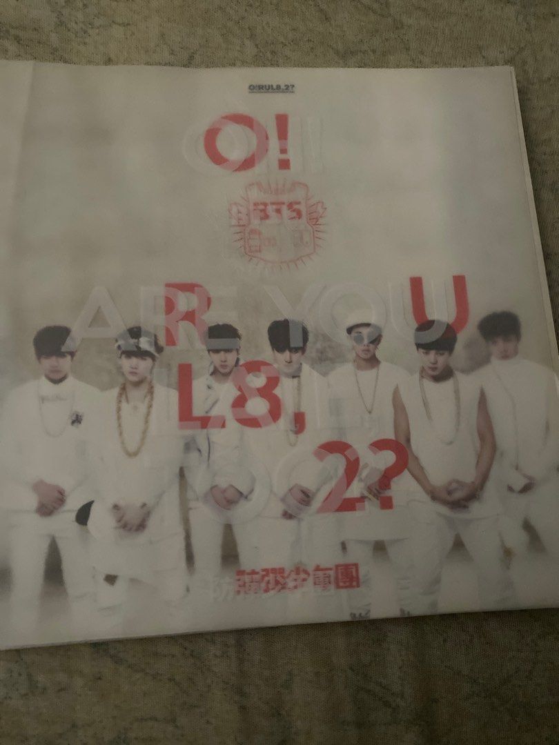 BTS O! R U L8, 2? CD including poster and photobook/outbox, Hobbies & Toys, Memorabilia ...
