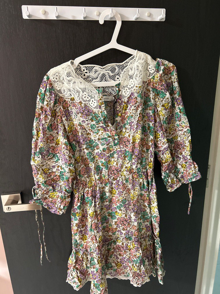 Coach floral embroidery dress, Women's Fashion, Dresses & Sets, Dresses ...