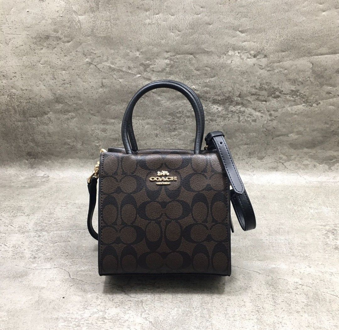 Coach Mini Cally Crossbody in Signature, Barang Mewah, Tas & Dompet di ...