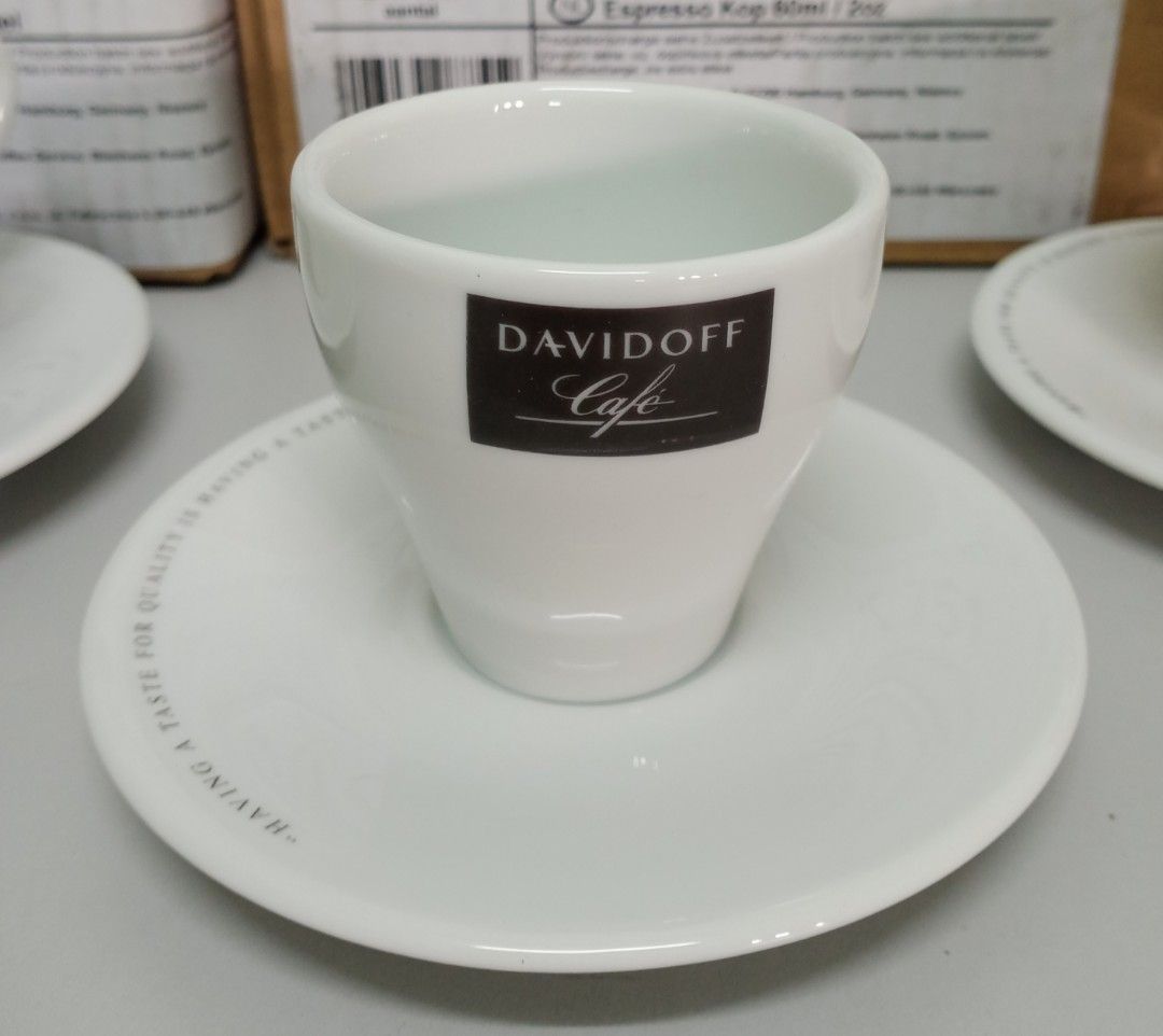 Davidoff Expresso cups and saucers., Luxury, Accessories on Carousell