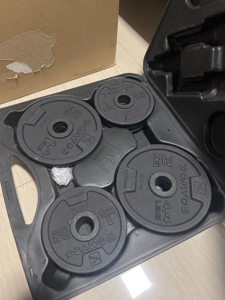 Decathlon Corength Weight Training Dumbbells Kit 20 kg with FREE Pull ...