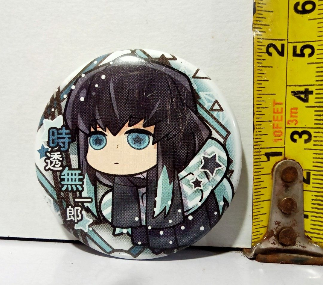 DEMON SLAYER Tokito Muichiro PIN BUTTON 48 mm, Hobbies & Toys ...