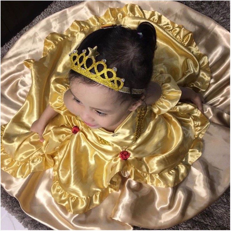 Disney Princess Belle of Beauty and the Beast Long Back Gown for ...