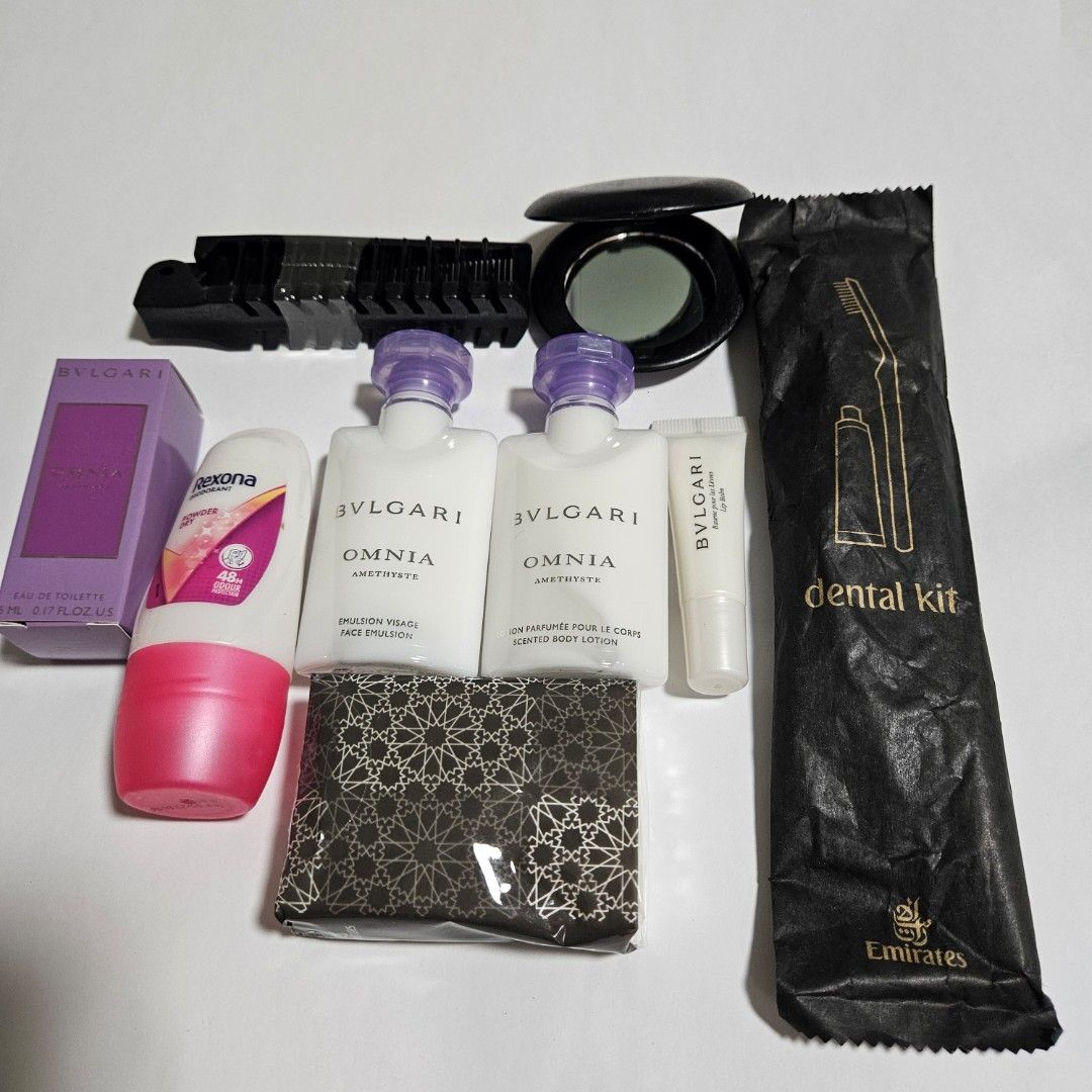 Emirates Bvlgari Vanity/ Toiletries/ Amenity Ladies Travel Pouch ...