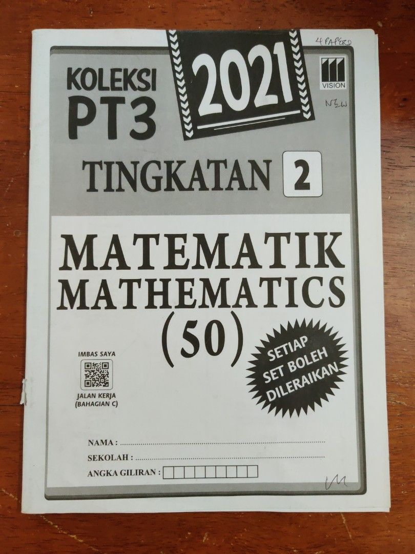 Form 2- Workbook BM & Matematik, Hobbies & Toys, Books & Magazines ...