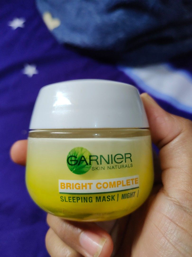 Garnier bright complete sleeping mask, Kesehatan & Kecantikan, Kulit ...