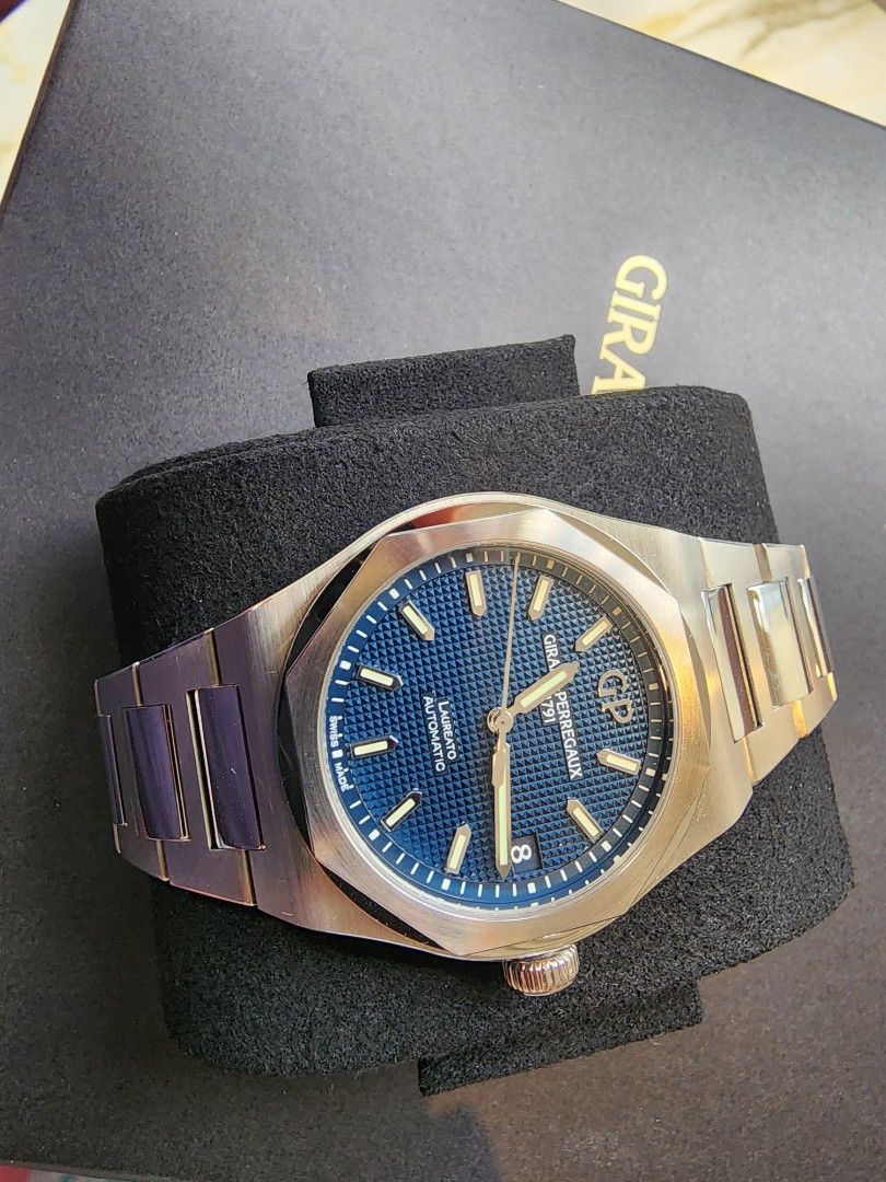 GP laureato blue dial, Men's Fashion, Watches & Accessories, Watches on ...