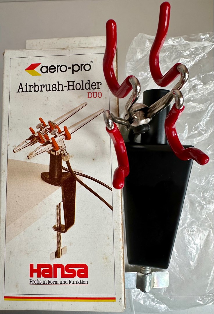 Hansa aero-pro Airbrush-Holder DUO 模型噴漆工具, 興趣及遊戲, 手作＆自家設計, 工藝用品及工具 ...