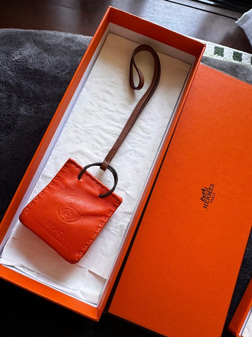 Hermes Paper Bag Charm, Luxury, Accessories on Carousell