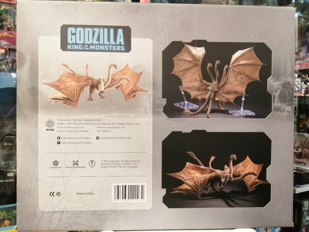 Hiya King Ghidorah Action Figure (King of Monsters), Hobbies & Toys ...