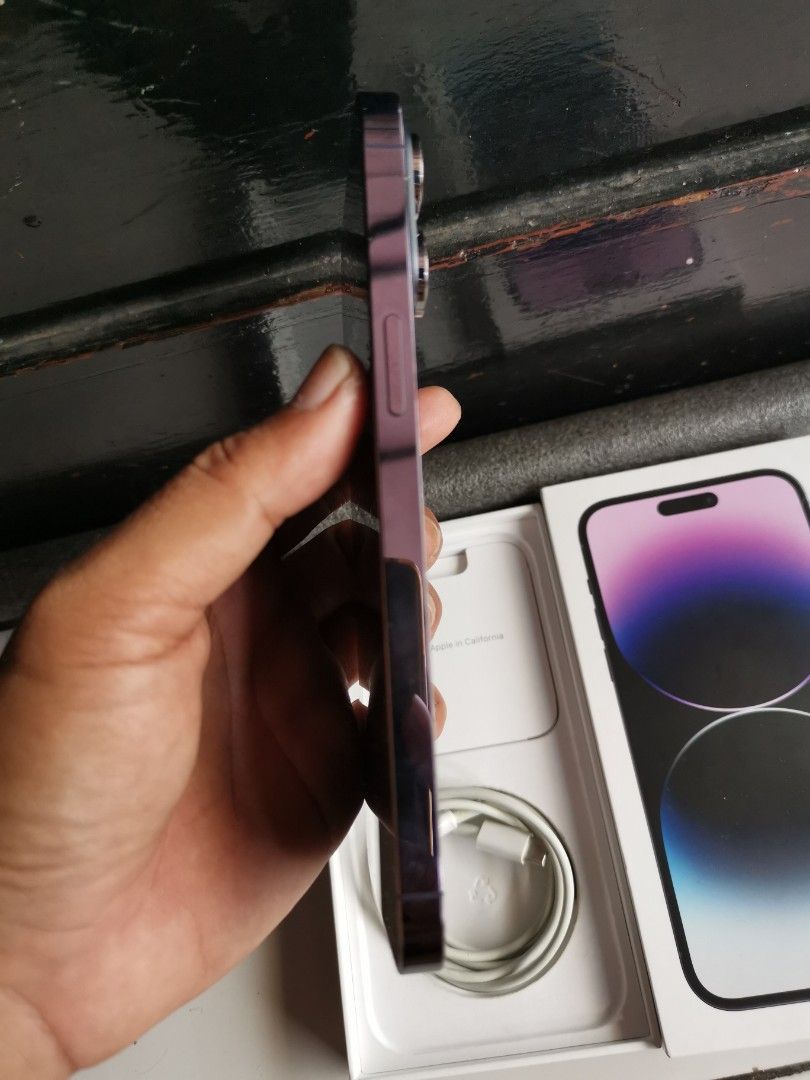 Iphone 14ProMax 256Gb inter fullset original, imei ke blokir., Telepon ...