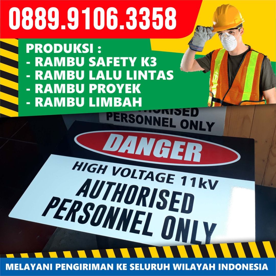 Jual Safety Sign Rambu Custom - WA 0889.9106.3358, Jasa, Lainnya di ...