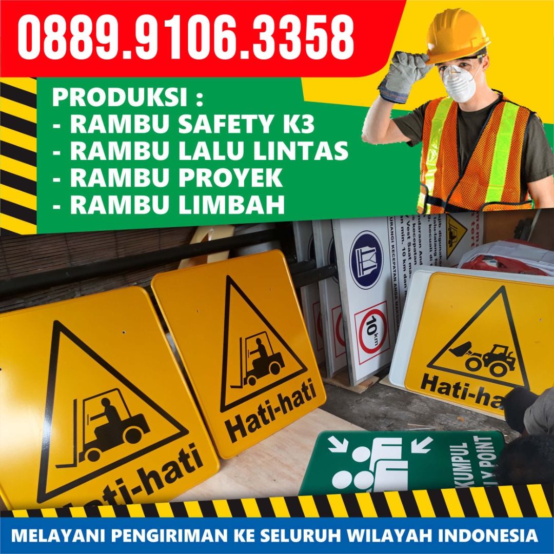 Jual Safety Sign Rambu Custom - WA 0889.9106.3358, Jasa, Lainnya di ...