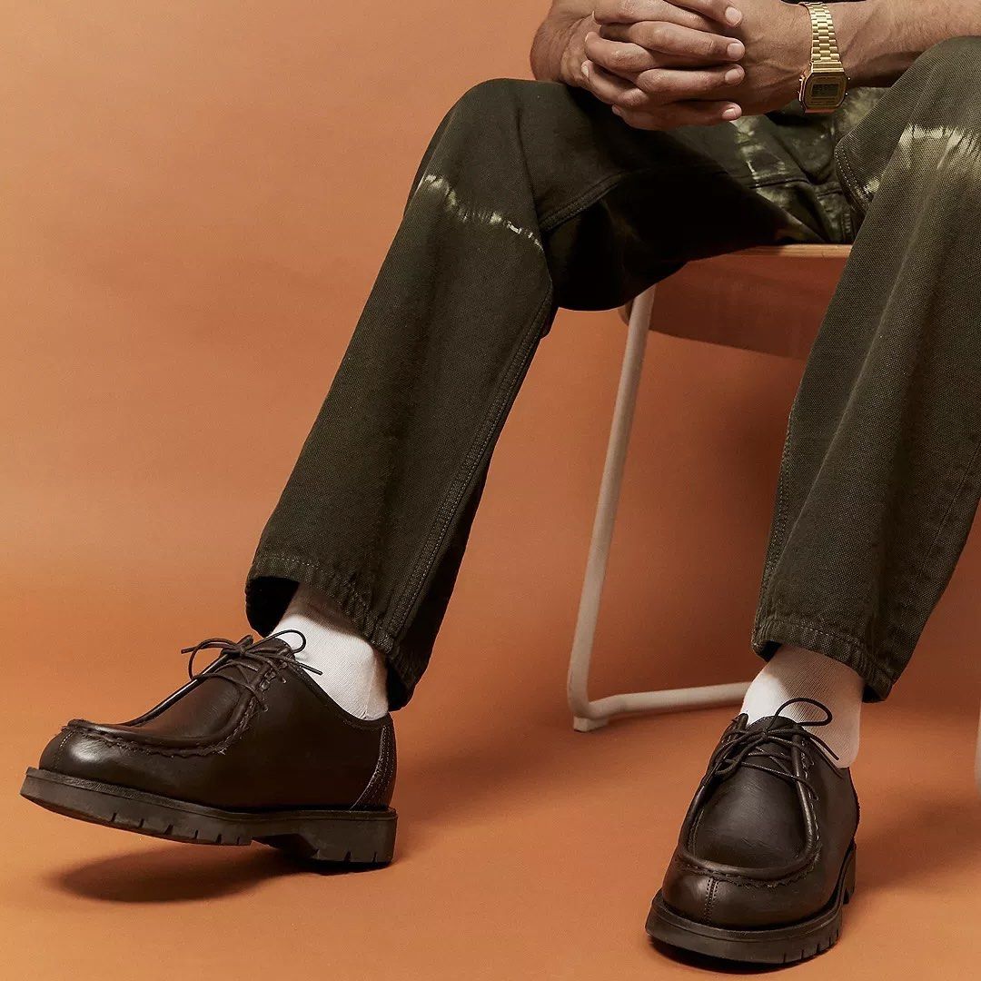 Kleman Padror black leather tylorean derby (Paraboot Michael ...