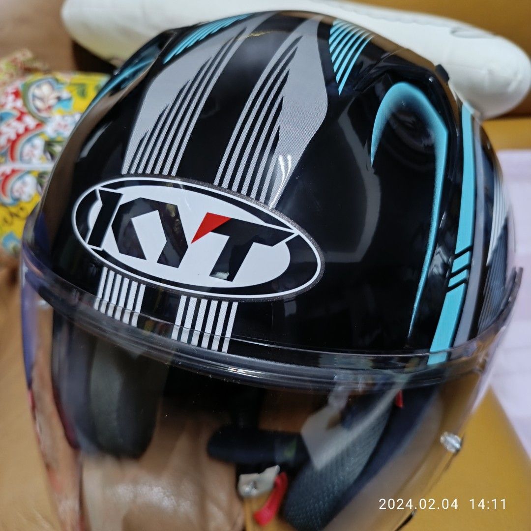 KYT NFJ 3/4 彩繪安全帽 Size XL, 汽機車零配件在旋轉拍賣