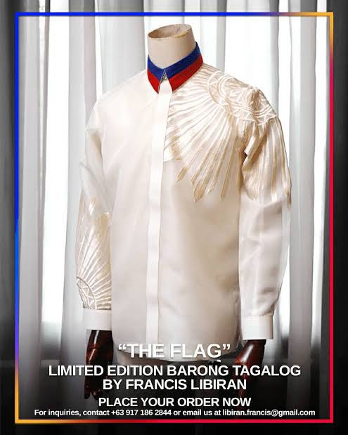 Original Limited Edition Francis Libiran The Flag Barong Tagalog, Men's ...