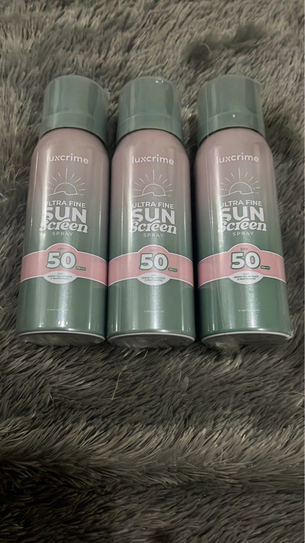 Luxcrime Ultra Fine Sunscreen Spray SPF 50 PA+++ - 50 ml, Kesehatan ...
