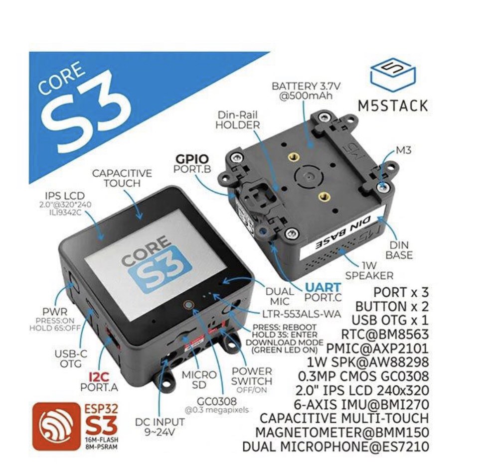 M5Stack CoreS3 ESP32S3 loT Development Kit, Computers & Tech, Office & Business Technology on ...