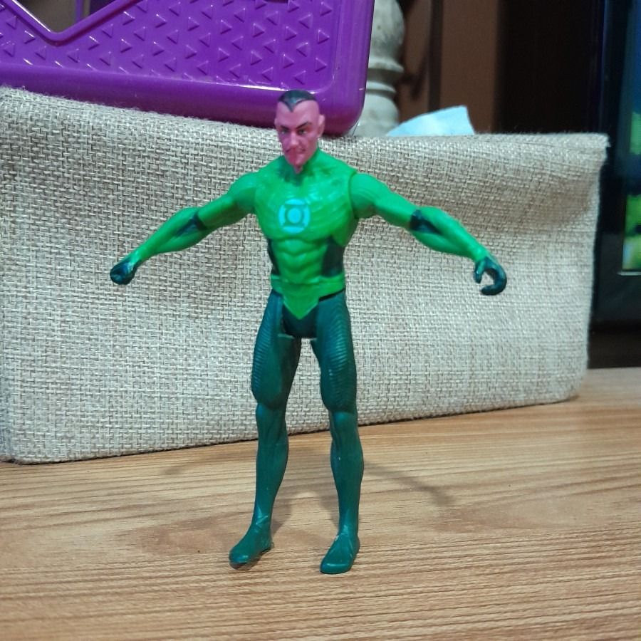 mattel action figure green lantern sinestro 4 inch 1/18 scale skala ...