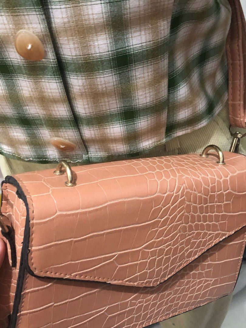 Messenger Bag (Peach) 2in1 model, Fesyen Pria, Tas & Dompet , Tas ...