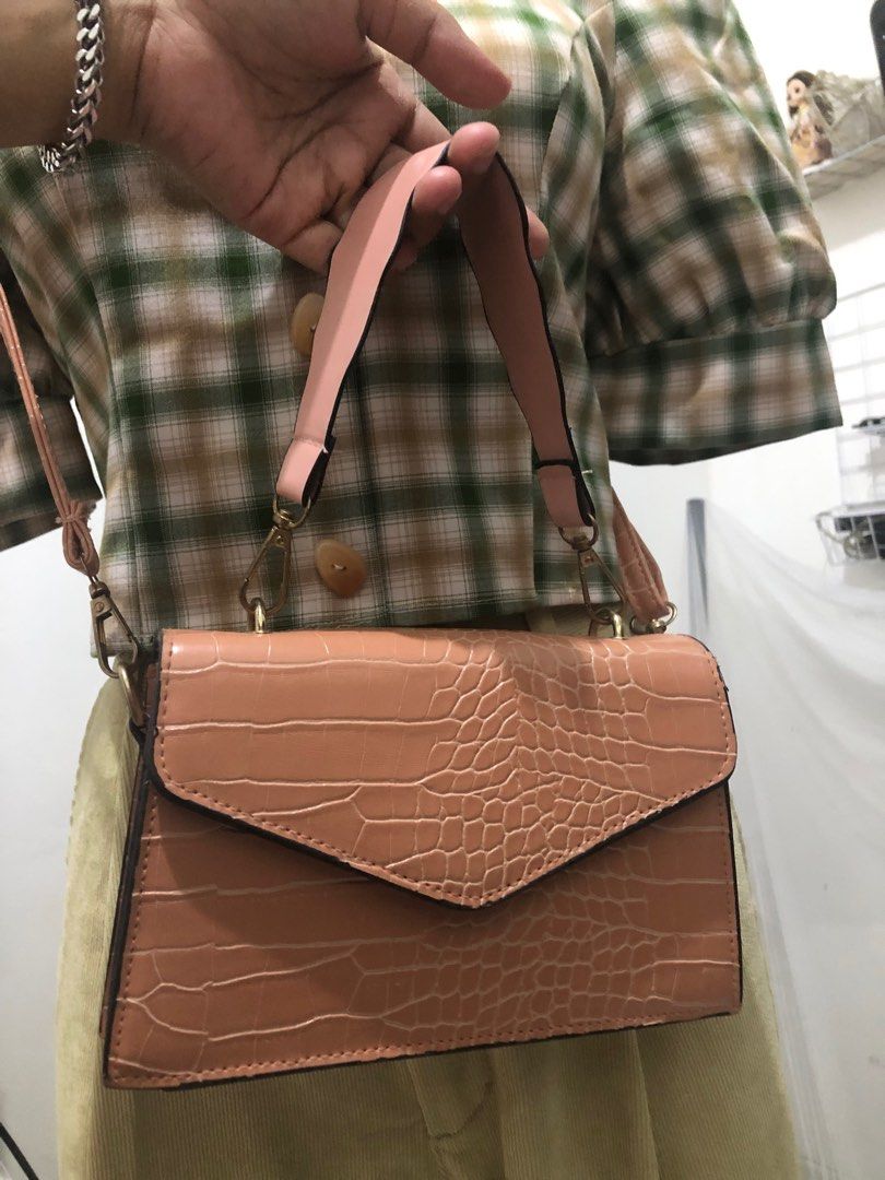 Messenger Bag (Peach) 2in1 model, Fesyen Pria, Tas & Dompet , Tas ...