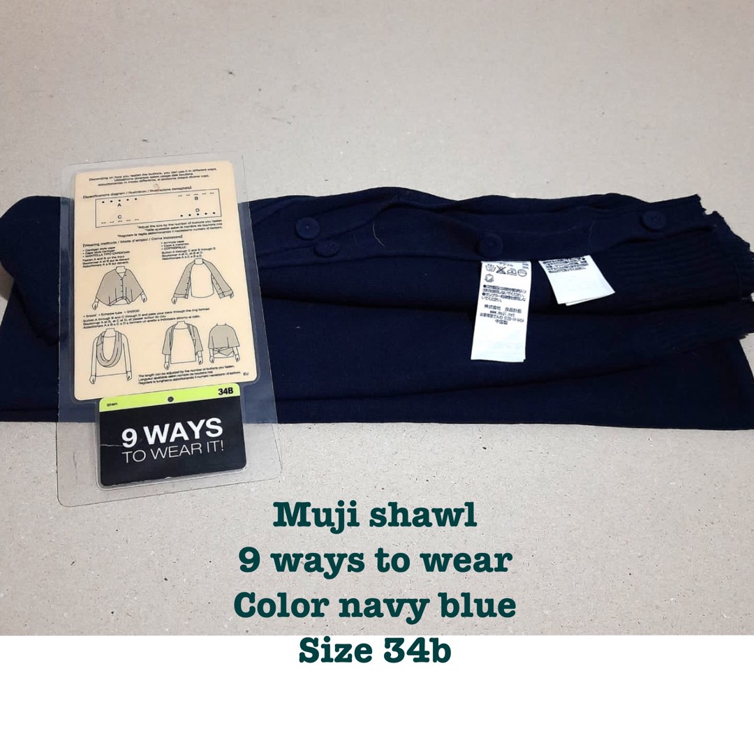 Muji 9 ways to wear sha, Women's Fashion, Watches & Accessories, Scarves on Carousell