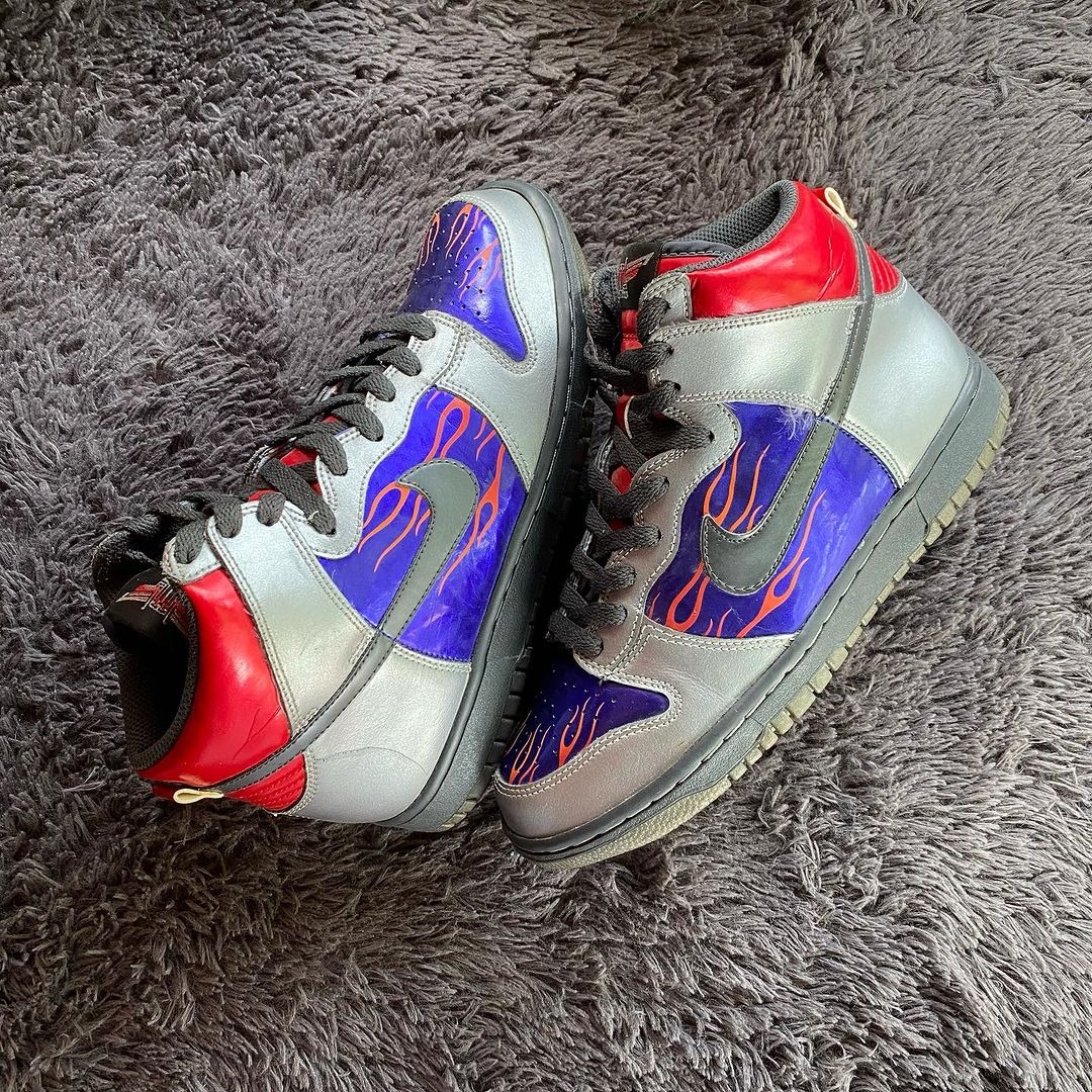 NIKE DUNK HIGH TRANSFORMERS OPTIMUS PRIME, Men's Fashion, Footwear ...