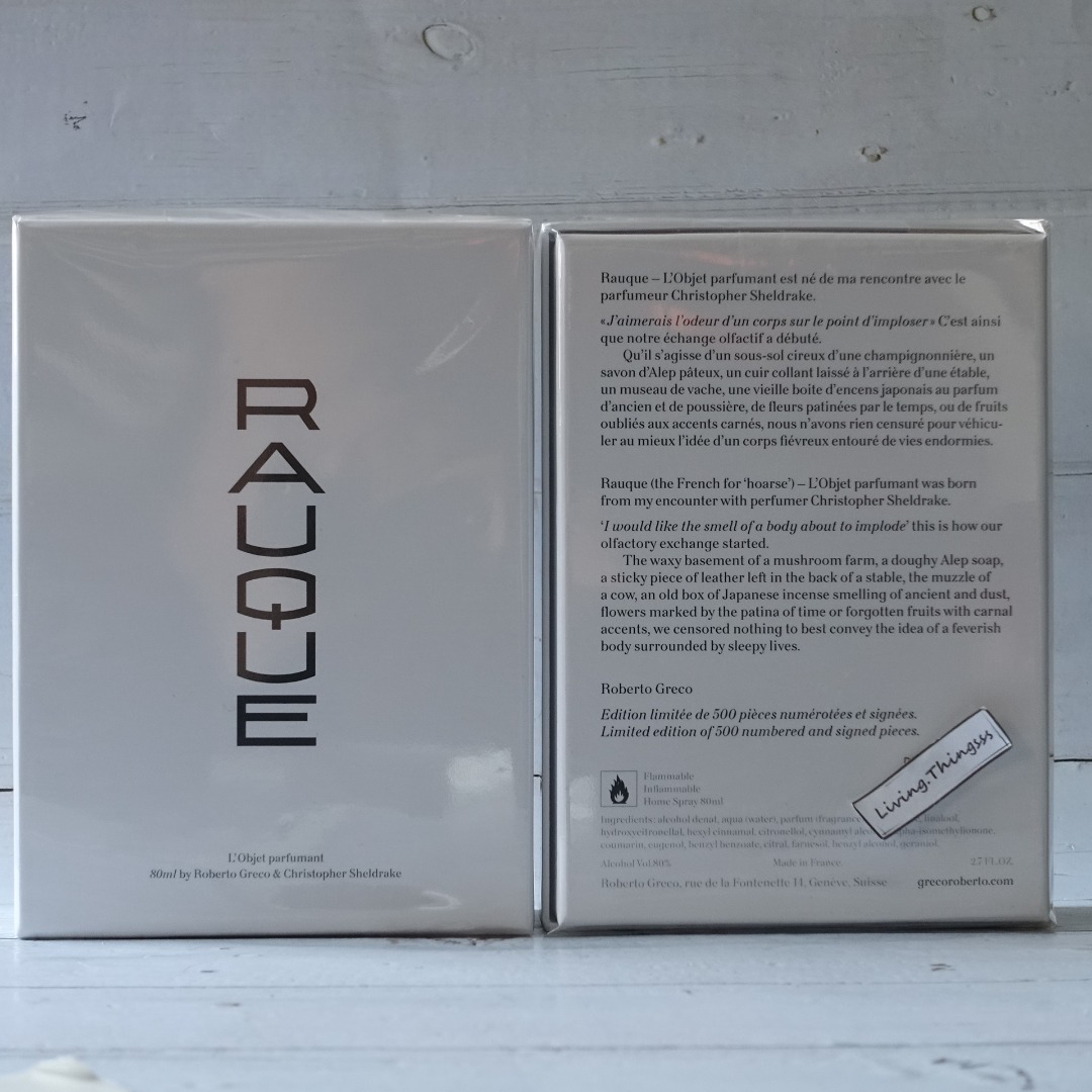SOLD OUT OBJET PARFUMANT BY ROBERTO GRECO - Rauque 80ml \ 限量版 NICHE 小眾 ...
