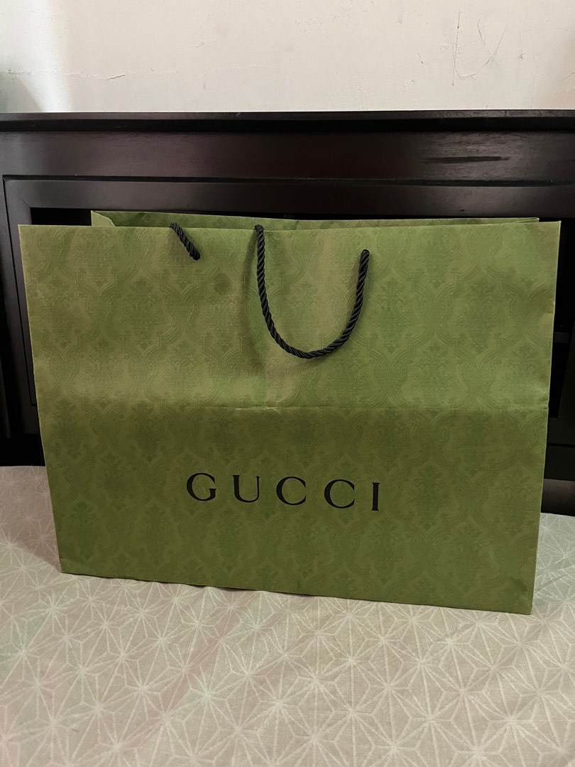 Original gucci paper bag, Luxury, Bags & Wallets on Carousell