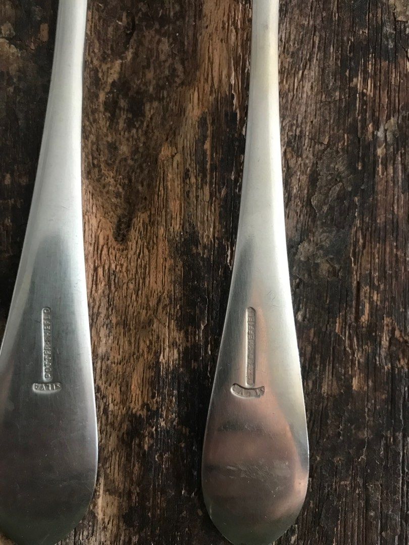 Pair of British Silver Forks made by Potter, Sheffield, England ...
