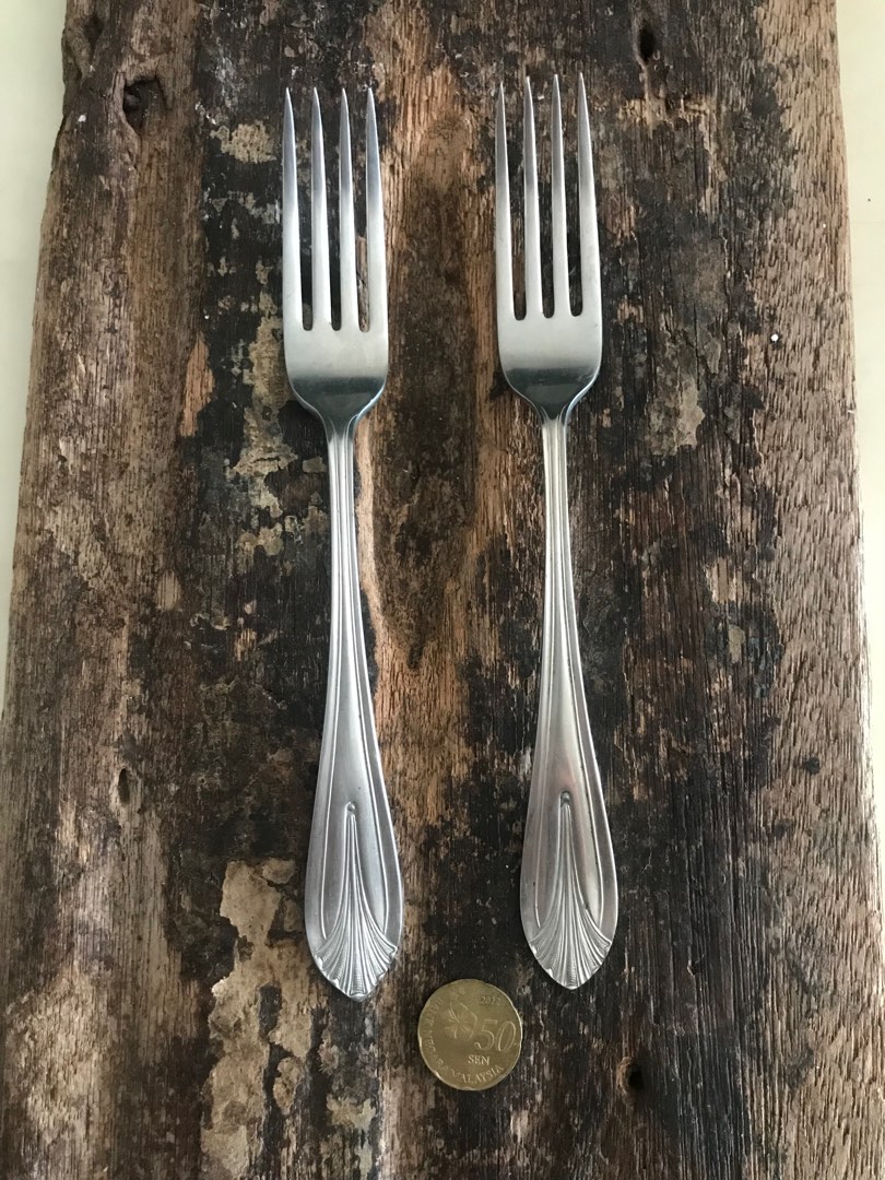 Pair of British Silver Forks made by Potter, Sheffield, England ...