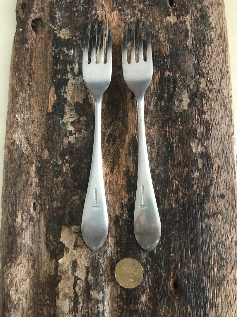 Pair of British Silver Forks made by Potter, Sheffield, England ...