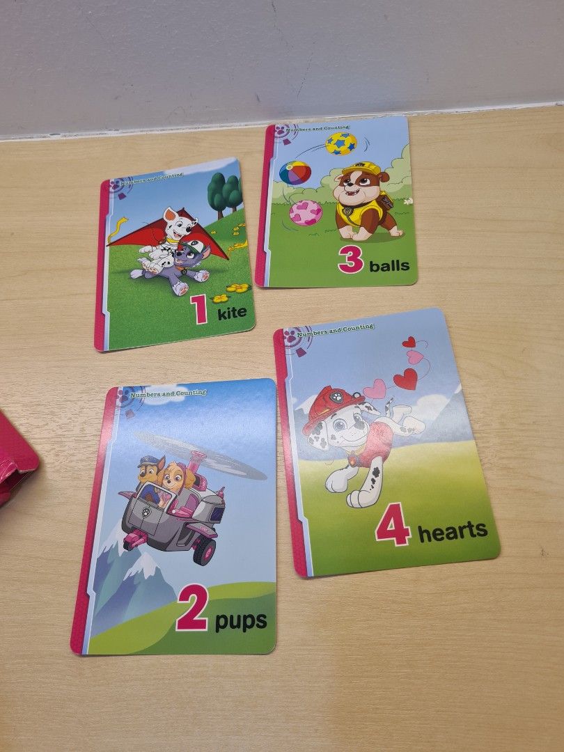 Paw Patrol Numner and Counting Flash Card, Hobbies & Toys, Books ...