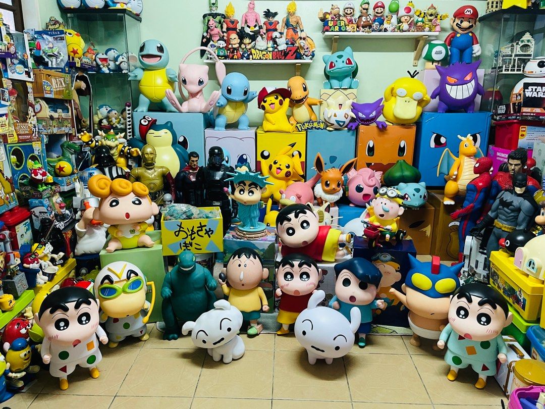 Pokemon crayon shin chan digimon oversized, Hobbies & Toys, Toys ...