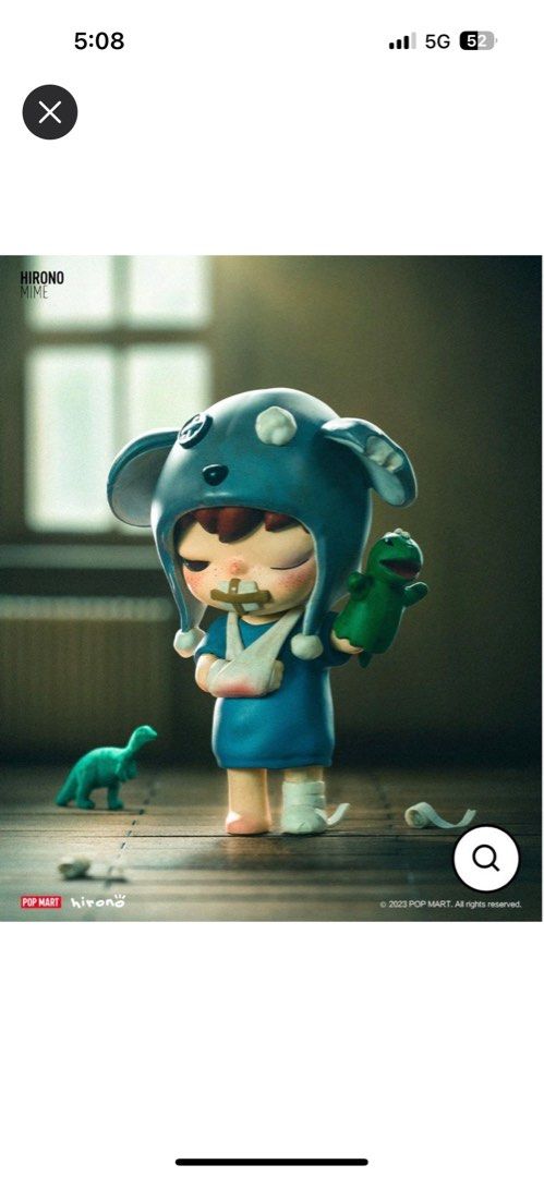 Popmart Hirono Mime Unspoken, Hobbies & Toys, Toys & Games on Carousell