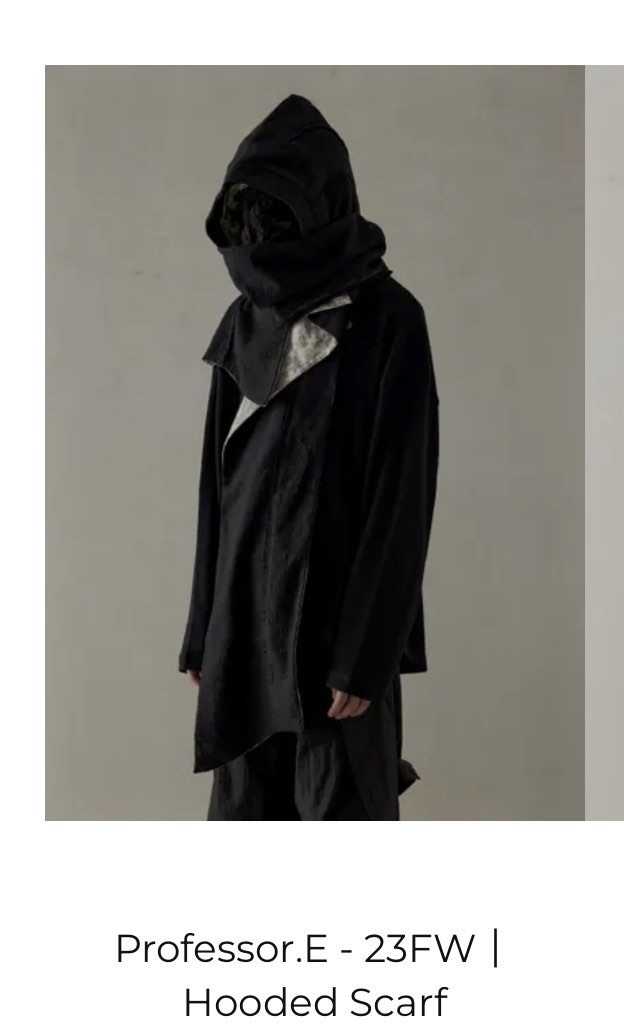（徵收）Professor.E hooded scarf, 徵收好物在旋轉拍賣